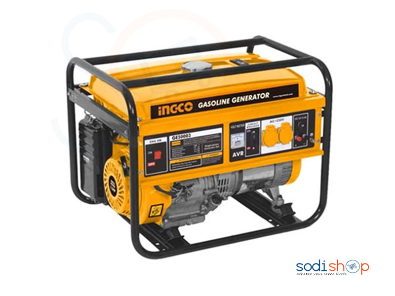 Groupe électrogène à démarrage électrique INGCO - GE55003 - 5500 W ...