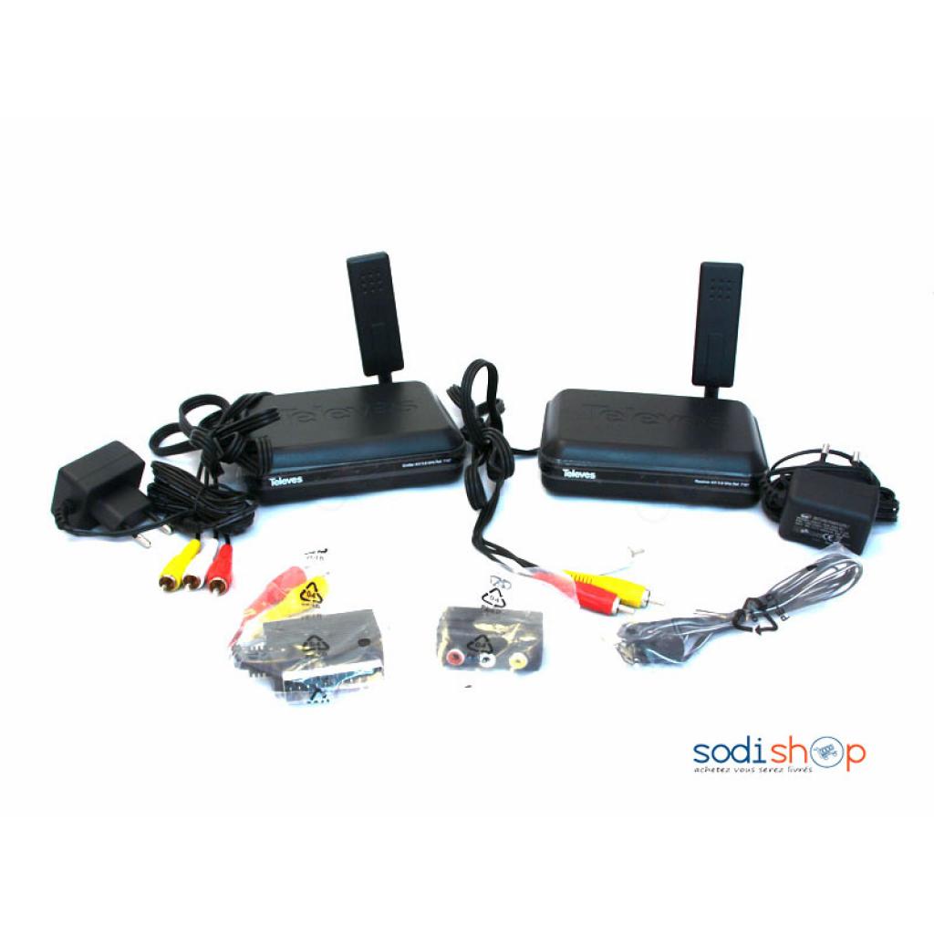 TÉLÉVES 7167 canaux- Émetteur + récepteur audio / vidéo 5,8 GHz digidom ...