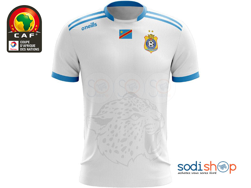 Maillot Des Léopards Equipe Nationale du Congo RDC- Maillot CAN 2019 ...