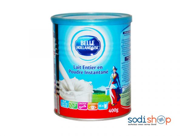 Lait en Poudre Instantanée Belle Hollandaise 400g - Riche et Crémeux ...
