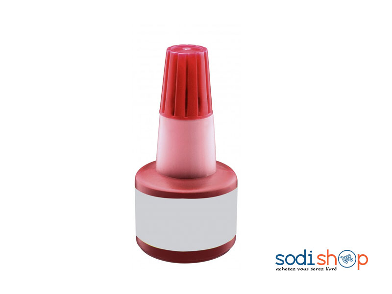 Encre Rouge Pour Tampon, Flacon 30ml SM0081 - SodiShop