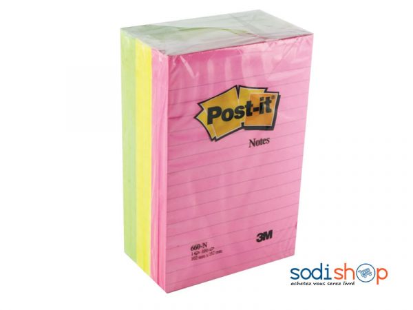 Fourniture de Bureau Post-it Adhésif Grand Format SM00811 - SodiShop
