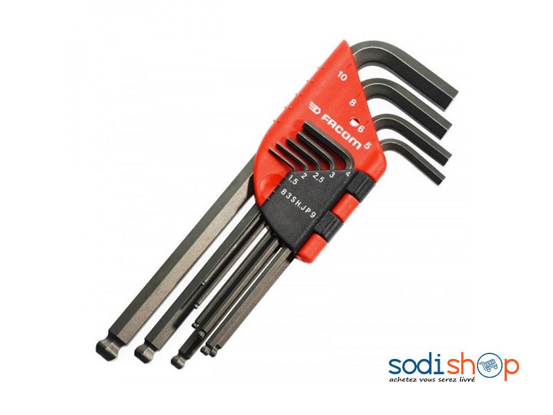 Jeu de Clés Allen Facom à 9 Clés AT0083 - SodiShop