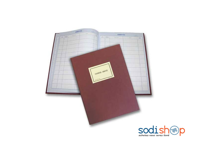 Registre d’Enregistrement, Courrier Arrivé, Couverture Rigide - 150 ...
