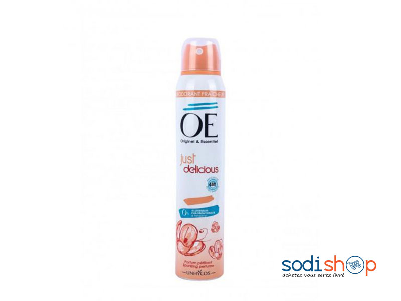 Déodorant Spray Originel et Essentiel OE Just Delicious - Fraicheur ...