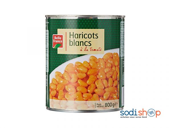 Haricot Blanc Belle France à La Tomate 800g MMD0085 - SodiShop