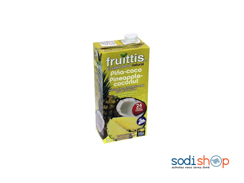 Jus de Fruit Naturel Fruittis Extrait d'Ananas et Coco Sans Sucre ...