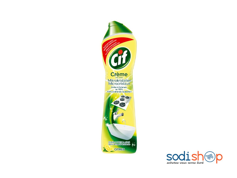 Cif Crème à Récurer Nettoyant Multi-Surface - 100% Brillance Parfum ...