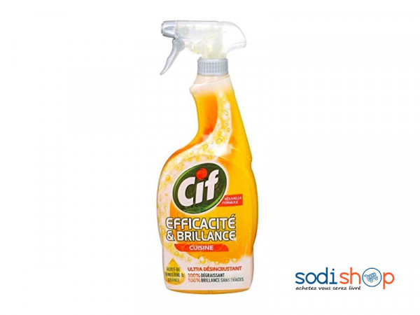 Spray Cif Produit Nettoyant - Efficacité & Brillance 750 ml RD0084 ...
