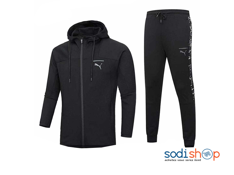 Complet Jogging avec Sweat à Capuche Couleur Noire Marque Puma WA0021 ...
