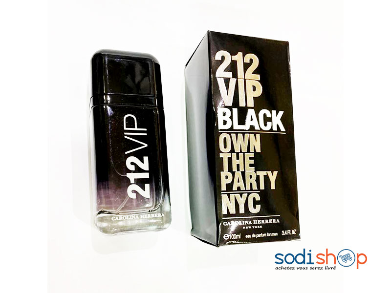 212 VIP Black Parfum de Soirée Pour Homme - Carolina Herrera 100 ml ...