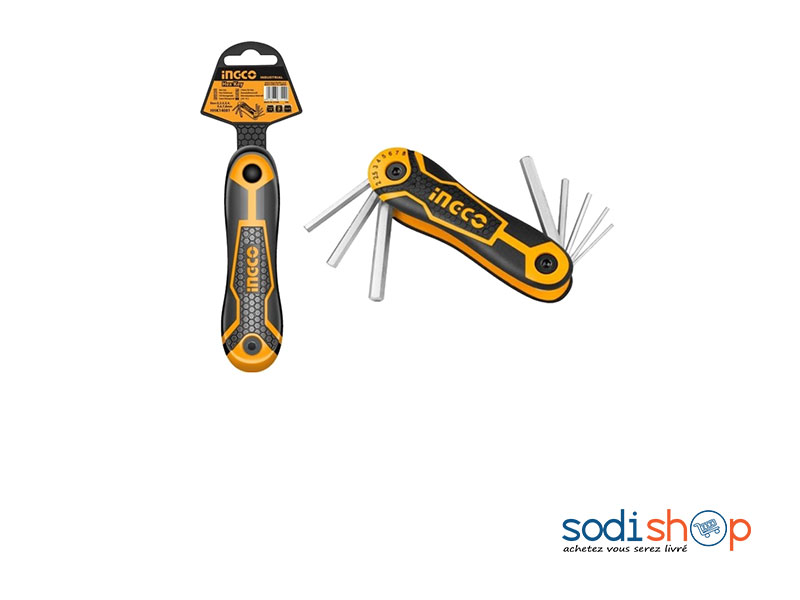 Jeu de Clés Allen INGCO 8en1 - Type Hexagonal HHK14081 - SodiShop