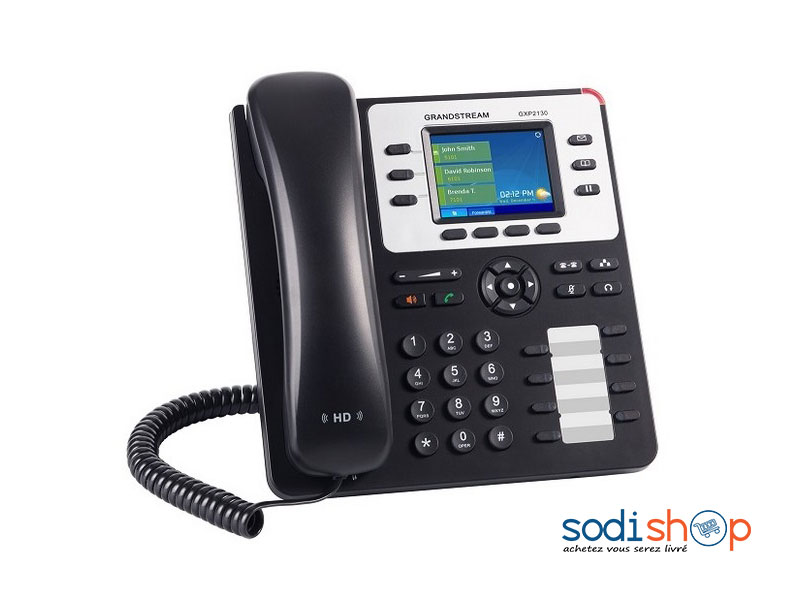 Téléphone IP Grandstream GXP-2130 Audio HD Ecran LCD - Livraison 3 à 7 ...