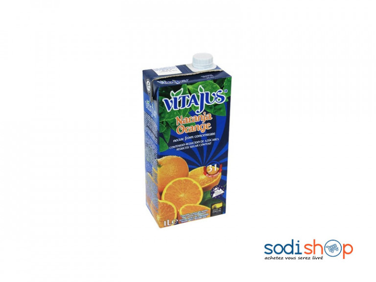 VitaJus aux Extraits d’Orange - Jus de Fruits Naturel 1 Litre - SodiShop