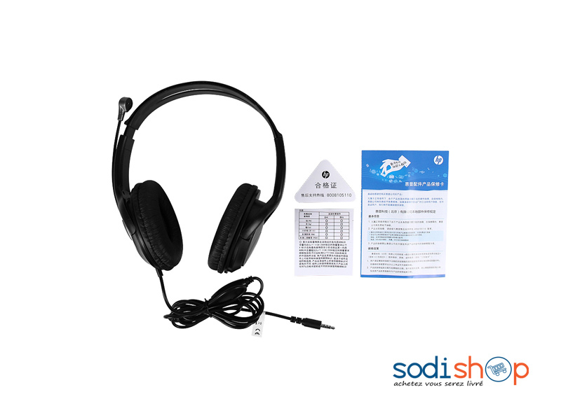 Ecouteur HP Casque Filaire Audio HD - PC100 Plus Microphone Integré ...