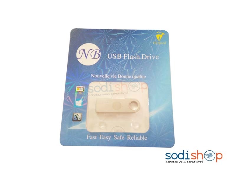 Clé USB 4GB Flash Drive - NB 2.0 Coque en Métal Hi-Speed ST00147 - SodiShop