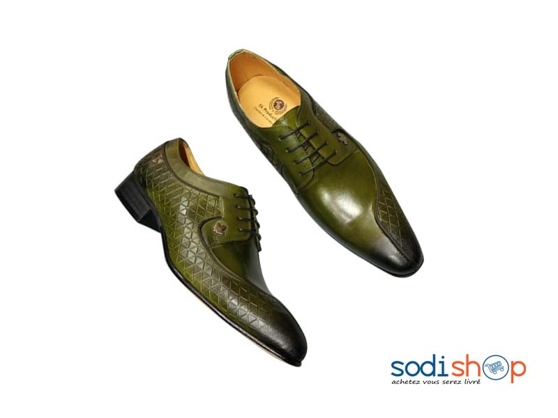 Paire De Souliers Class – Chaussure Luxueuse Pour Homme – Vert KO00124 ...
