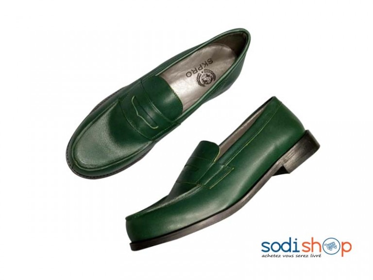 SKPRO Chaussures de Luxe - Soulier Pour Homme Couleur Vert KO00124 ...