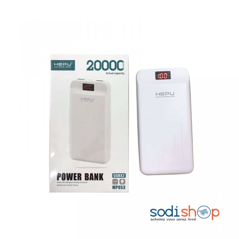 Power Bank Hepu MP953 - Chargeur Universel 20000 mAh Pour Smartphone ...