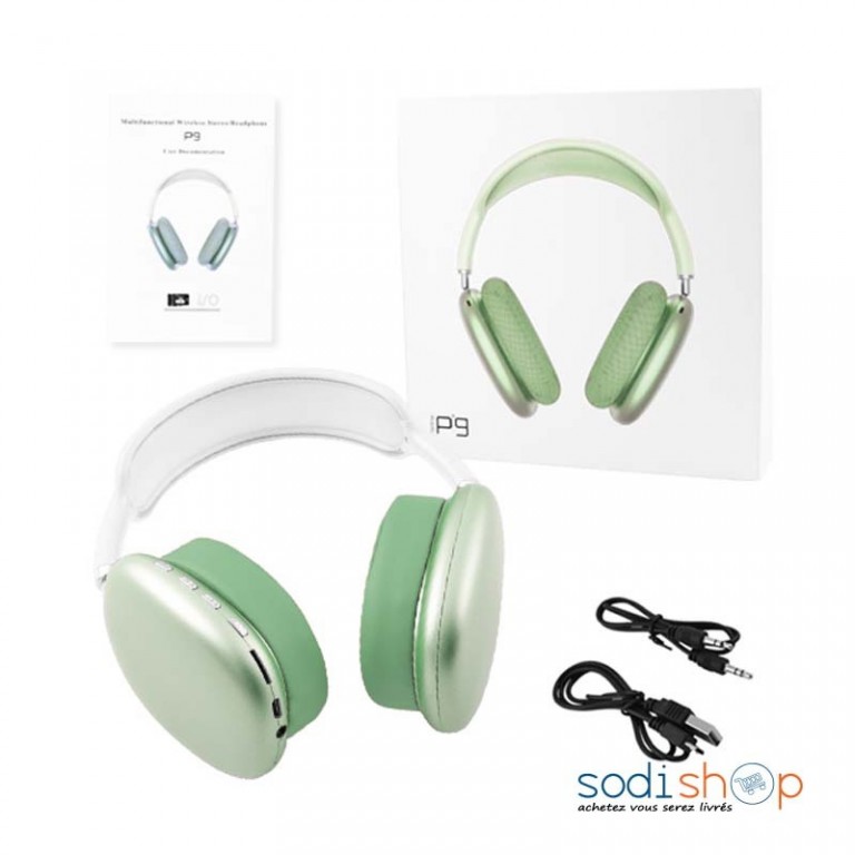 Casque Bluetooth Stéréo P9 Plus - Elégant et Puissant MAH00170 - SodiShop