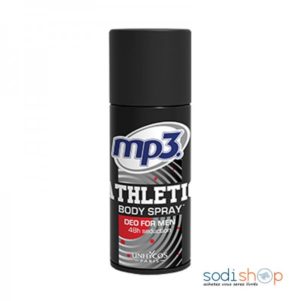 Déodorant MP3 Athletic Spray 150ml - Parfum 24H Pour Homme BLD00171 ...