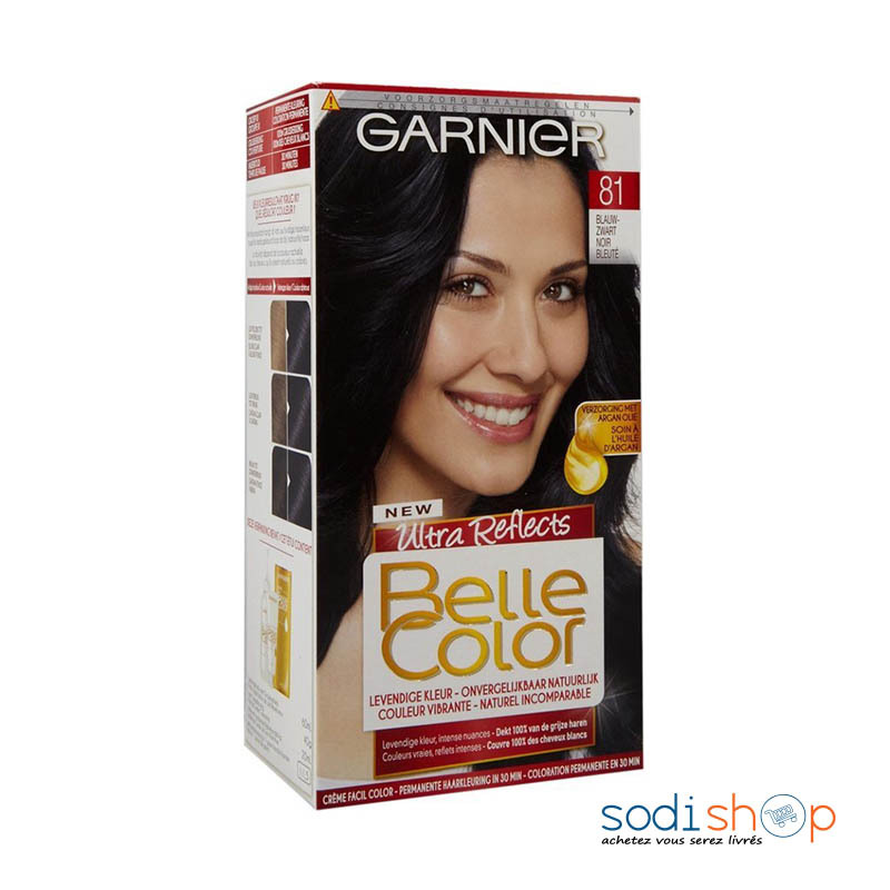 Teinture Capillaire Garnier Belle Color 81 Pour Cheveux - Couleur Noir ...