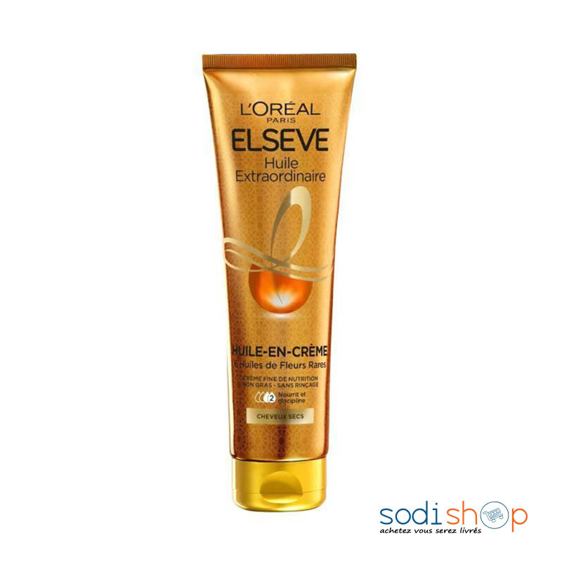 Elsève L’Oréal Paris Huile en Crème Extraordinaire Cheveux Secs Tube ...