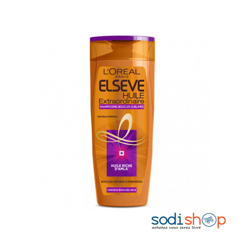 Elsève Huile Extraordinaire Shampooing Nutrition Curl Pour Cheveux Secs ...