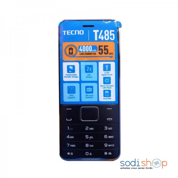 Téléphone Portable Tecno T485 - Dual SIM Facebook 4000mAh Camera Avec ...