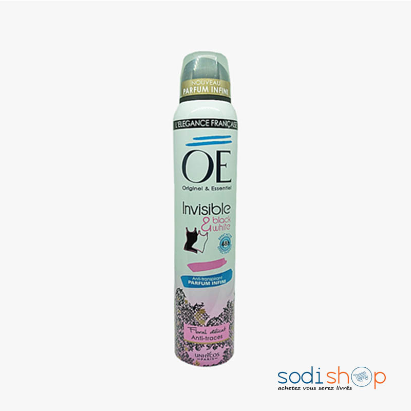 Déodorant OE Invisible Black & White Parfum Anti-Trace 48h - Spray ...