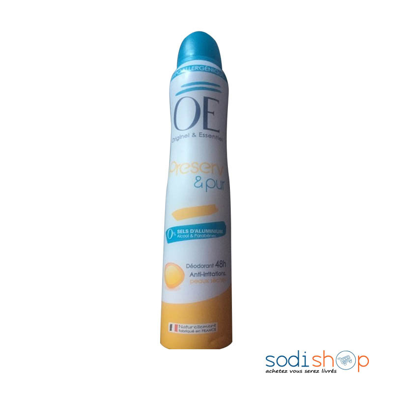 OE Preserv & Pur Déodorant Pour Femme - Parfum 48h Original & Essentiel ...