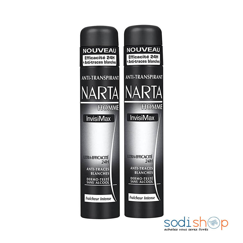 Déodorant Spray Homme Narta 200ml Classique Atomiseur Invisimax 0% ...