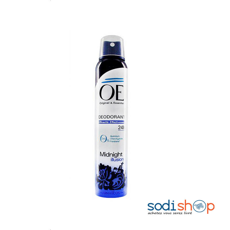 Déodorant Spray OE Midnight Illusion Parfum 48h - Original & Essentiel ...