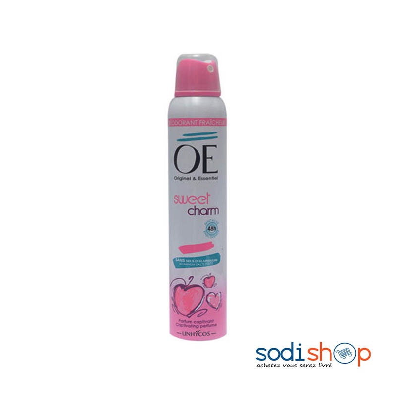 Déodorant Parfumé OE Sweet Charm Pour Femme - Parfum 48h Original ...