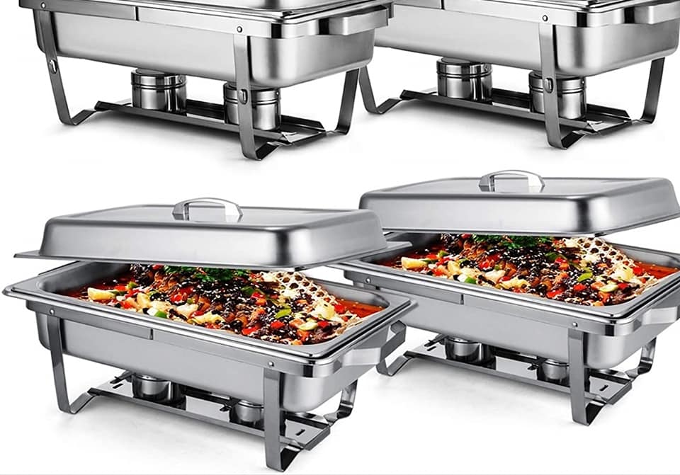 Chauffe-Plat Récipient en Acier Inoxydable - Chafing-Dish Conserve la ...