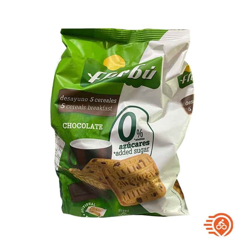 Biscuits Florbu au Chocolat 5 Céréales Sans Sucre Ajouté 370g MRM00229 ...