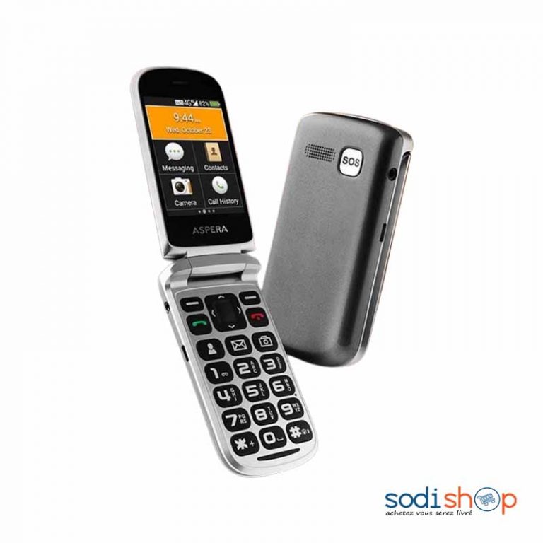 Telephone Portable à Clapet Aspera Flip Phone F40 4G Radio FM MP3 ...