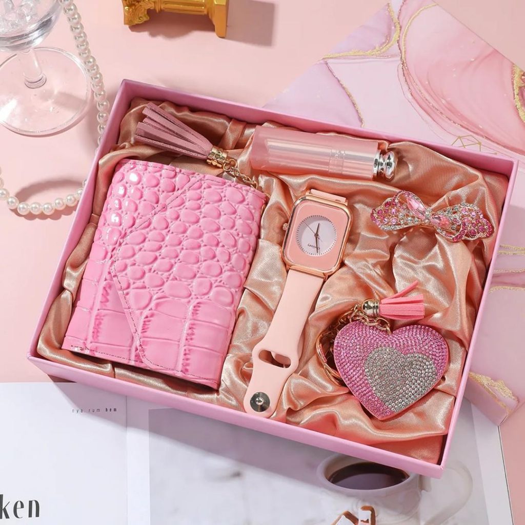 Accessoire de Luxe – Coffret Cadeau Pour Femme couleur rose MS00933 - SodiShop