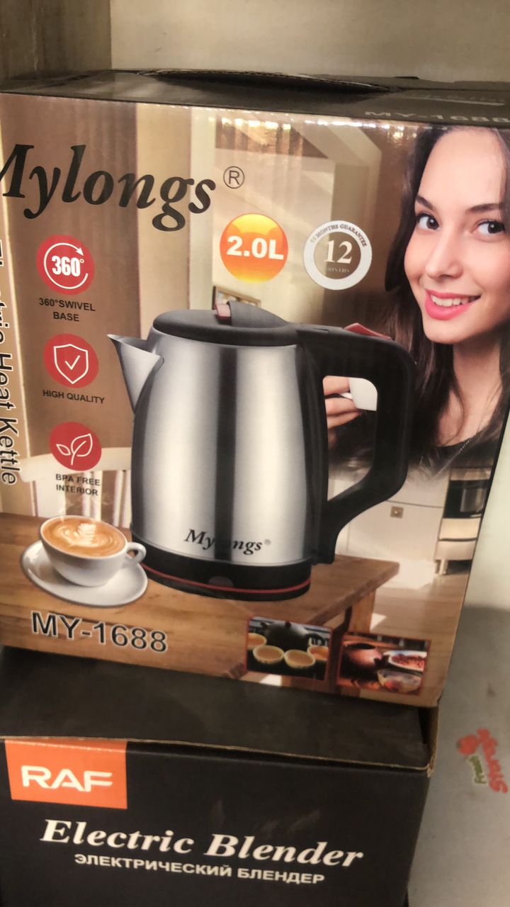 Chauffe à Eau Electrique 2L En Acier Inoxydable Bouilloire Mylongs 2L ...