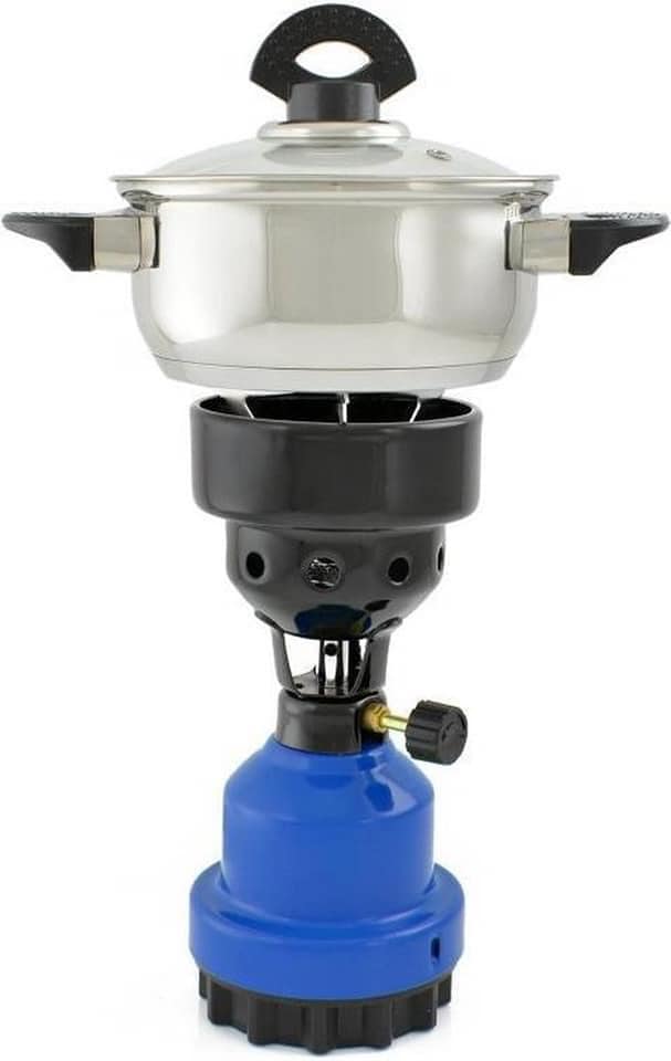 Réchaud Portable à Gaz et Charbon Double Fonction Gaz de Camping ...