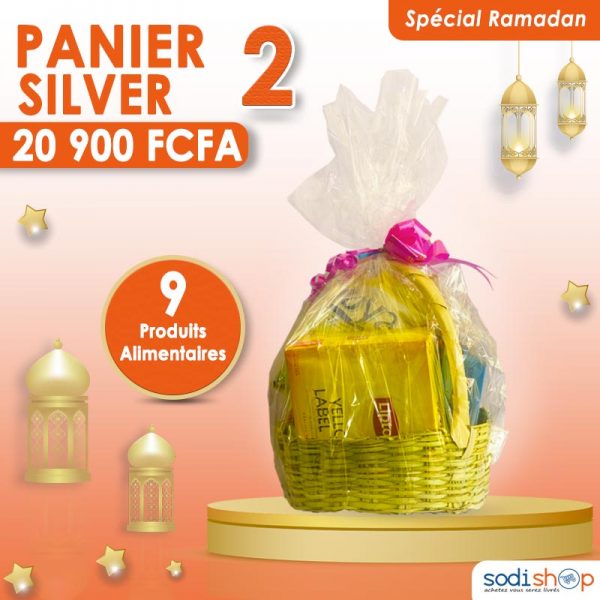 Panier Ramadan Décoré Silver 2 avec 9 Produits Alimentaires SODI00 ...