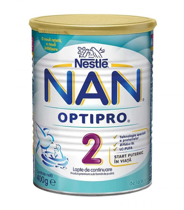 NAN 2 Optipro - 400g Lait Pour Bébé Nestlé E00760 - SodiShop