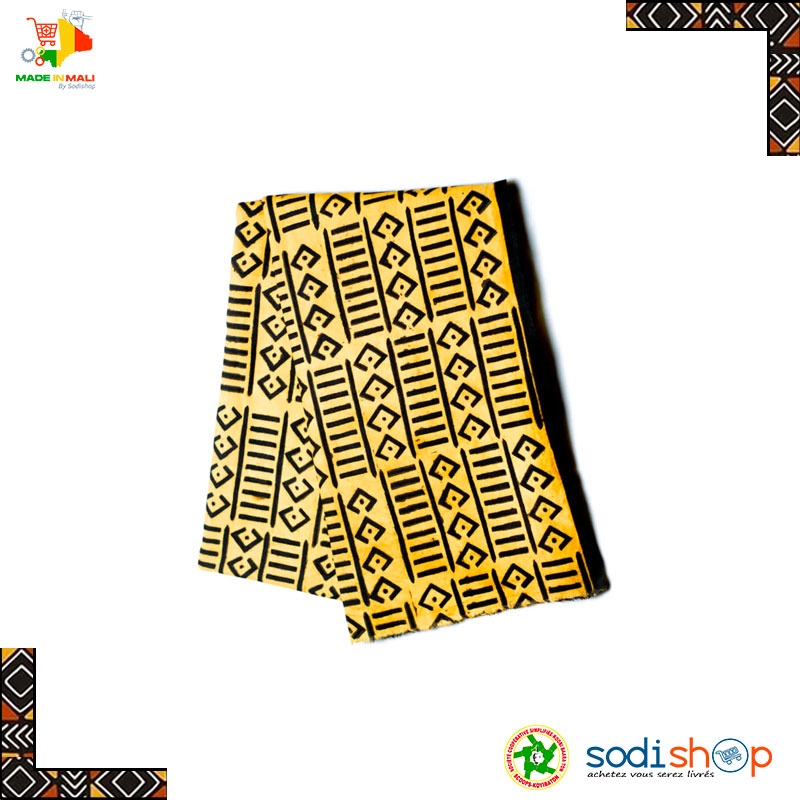 Bogolan Made in Mali 100% Authentique en Coton Naturel - 1 Mètre Jaune ...