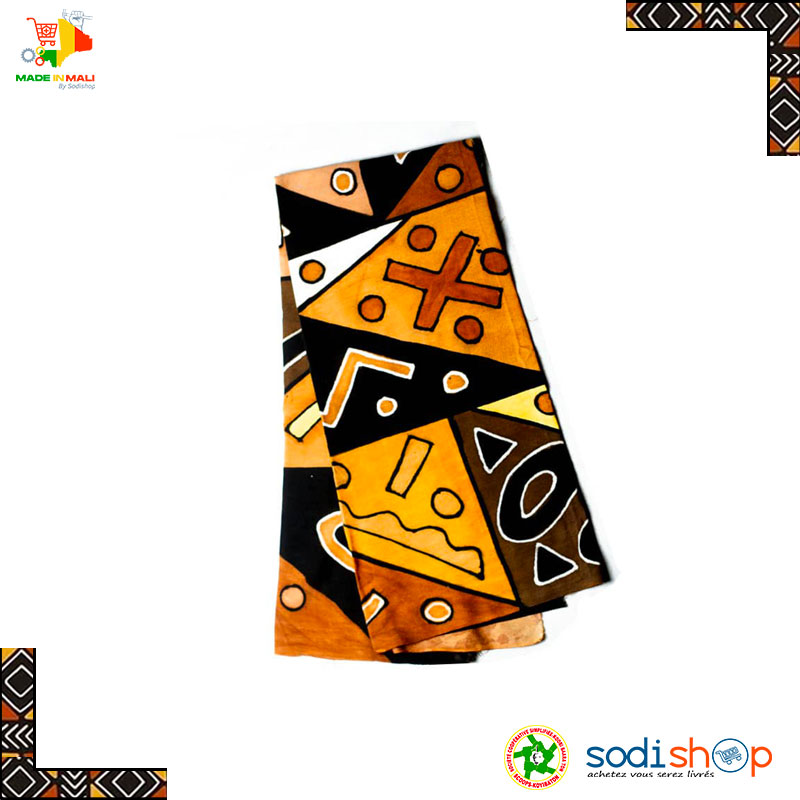 Bogolan Made in Mali 100% Authentique en Coton Naturel - 1 Mètre ...