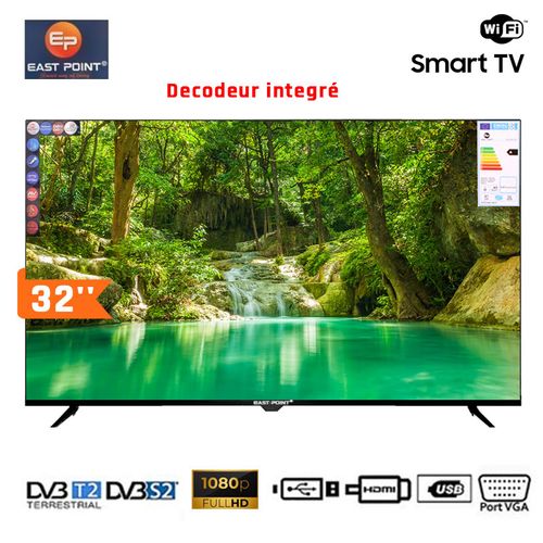 SAMRT TV East Point 32" UHD Smart Tv - Serie 8 - 32SM 8500 - Décodeur ...