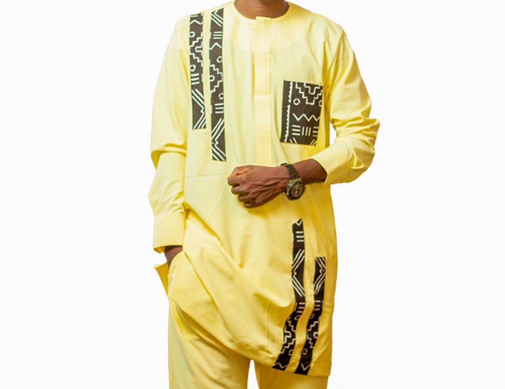 Ensemble Tissus Mélange Bogolan Pour Homme - Avec Design Élégant S00780 ...