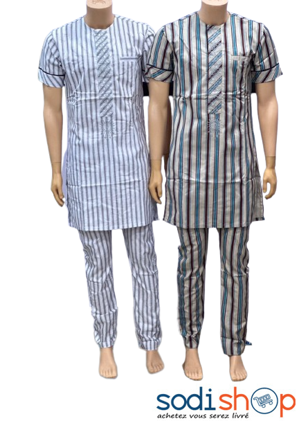 Ensemble Tissus Boubou - Pour Homme OS00222 - SodiShop