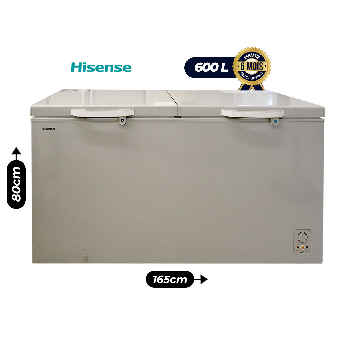 Congélateur Coffre Hisense - 600L - FC729 - Deux Portes - Gris HM00586 ...