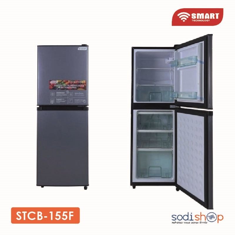 Réfrigérateur Smart Technology - 2 Battants - 155 Litres STCB-155F ...